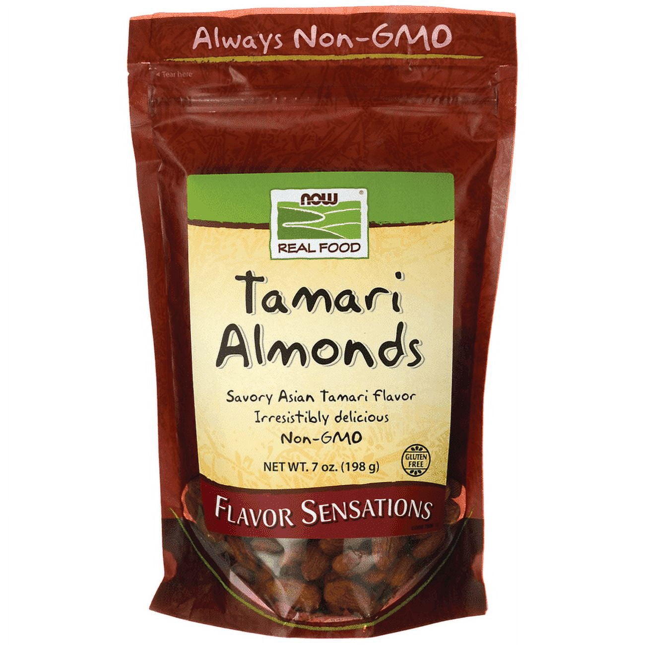 Now Foods Tamari Almonds 7 oz Bag - Walmart.com