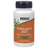 NOW Foods Vegetarian TestoJack 300 Men's Health Support Formula, Non ...