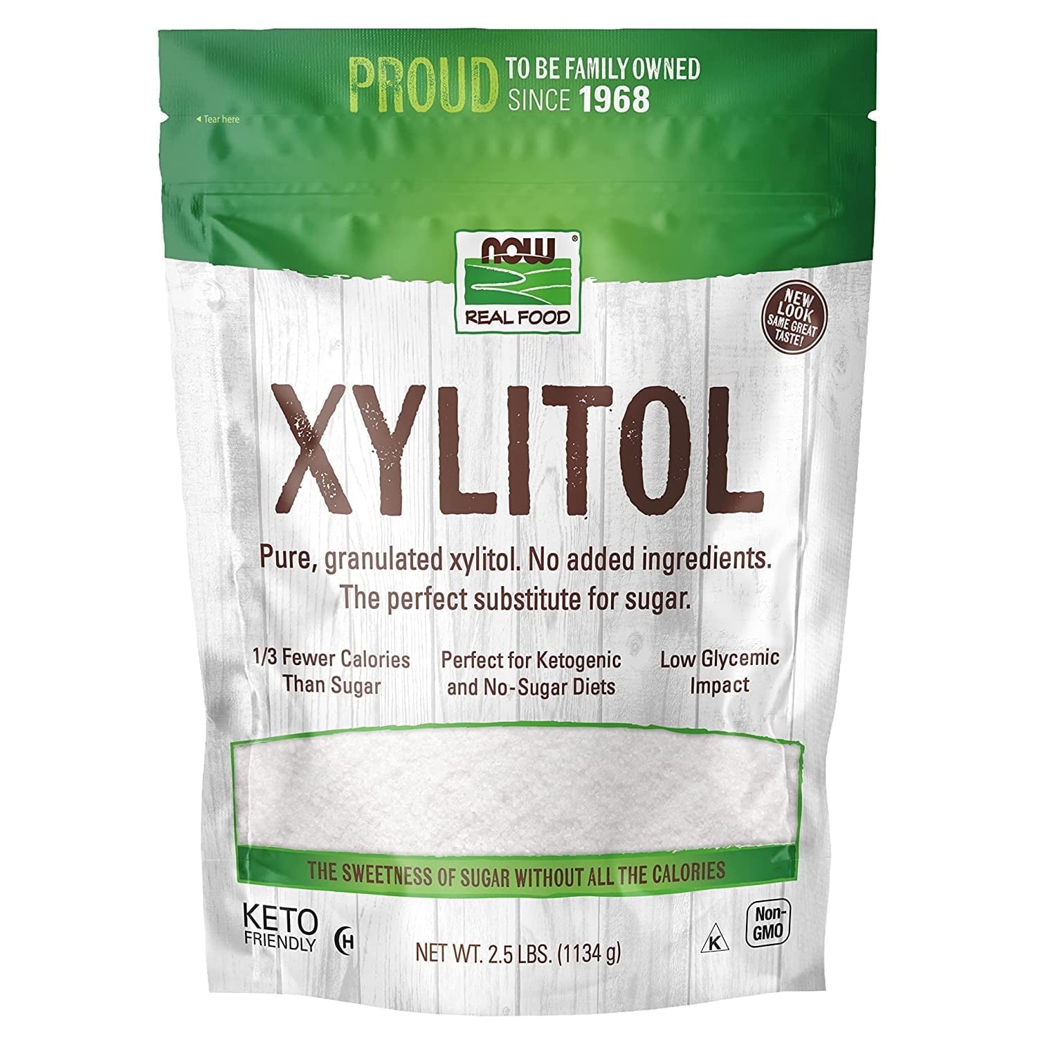 NOW Foods Real Food Xylitol Sugar Granules -- 2.5 lbs - Walmart.com
