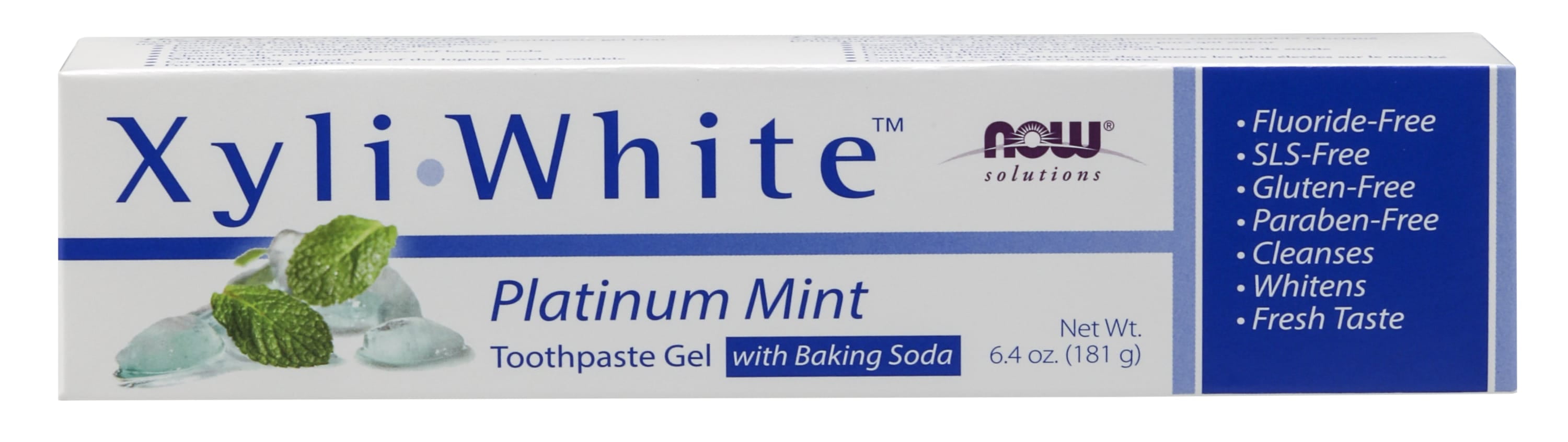 NOW Solutions, Xyliwhite™ Toothpaste Gel, Platinum Mint, Cleanses and ...