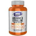 NOW Sports Nutrition, Arginine & Citrulline 500 mg/ 250 mg, Amino Acids ...