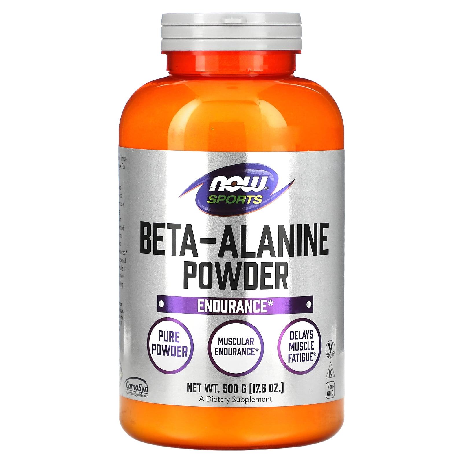 NOW Sports Nutrition, Beta-Alanine Pure Powder 2,000 mg, Muscular ...