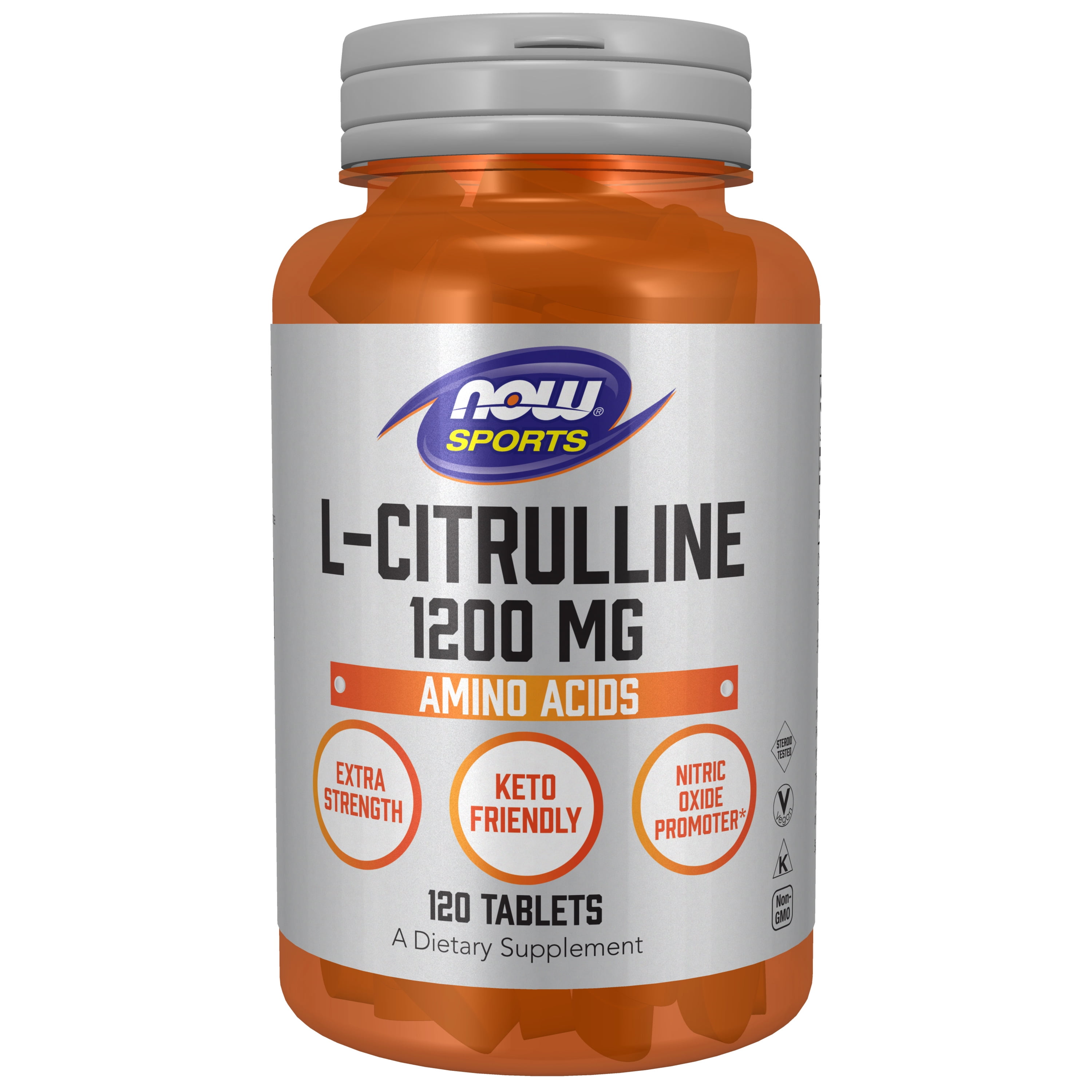 NOW Sports Nutrition, Extra Strength L-Citrulline 1,200 mg, Amino Acid ...