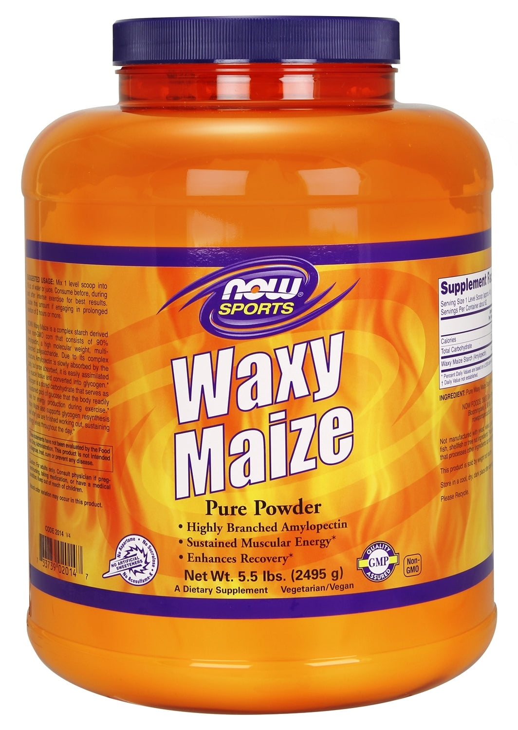 NOW Sports Nutrition, Waxy Maize Muscular Energy Support, Bulk ...