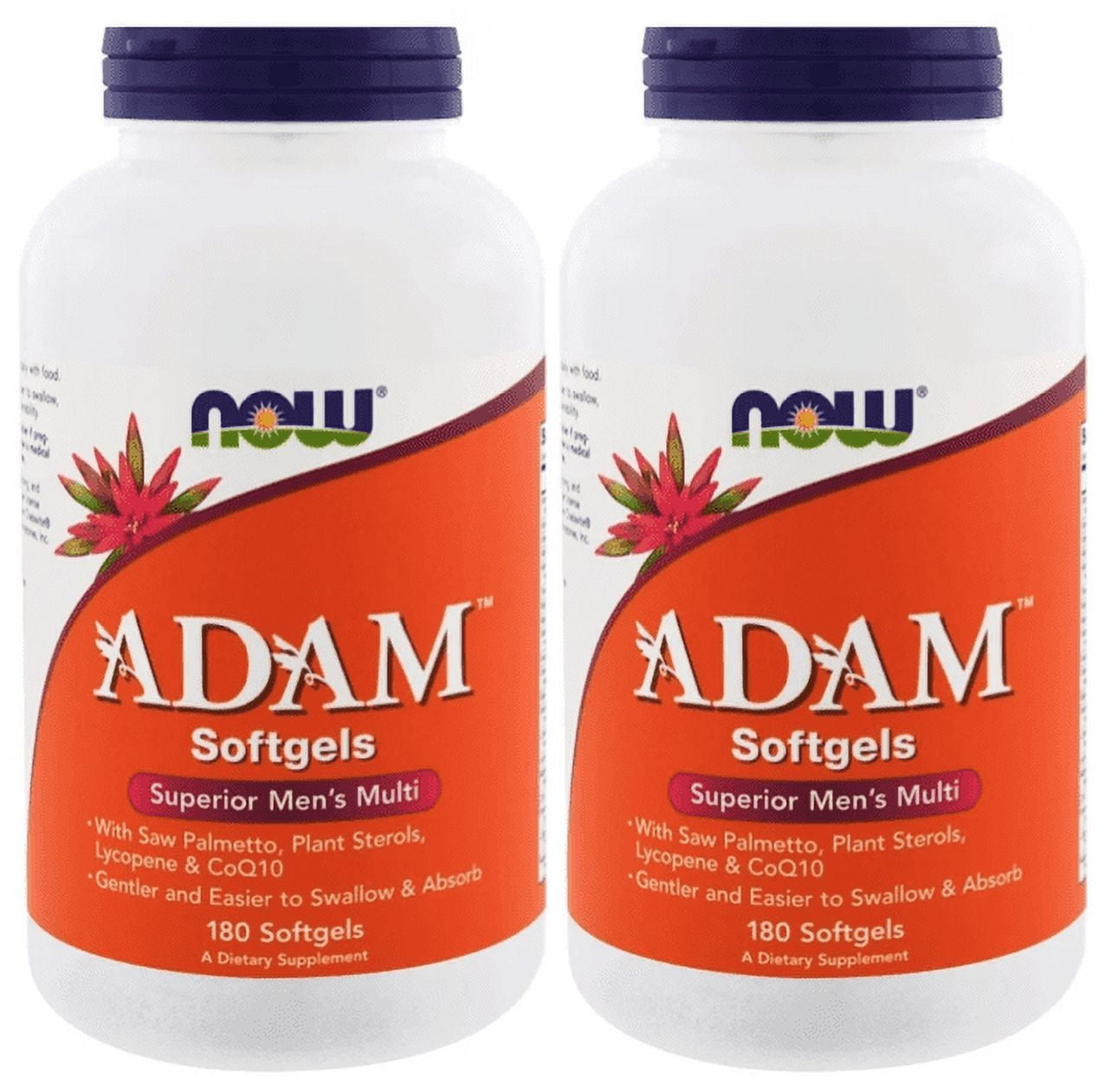 NOW Supplements, ADAM™ Men's Multivitamin with Saw Palmetto, Plant ...