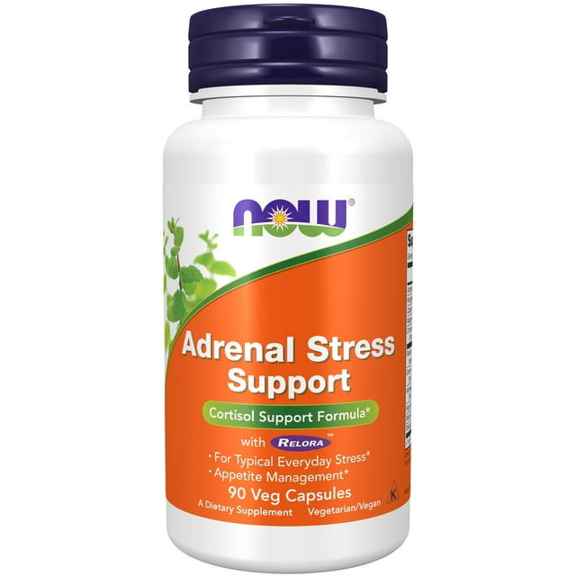 NOW Supplements, Adrenal Stress Support, Cortisol Support Formula* with ...