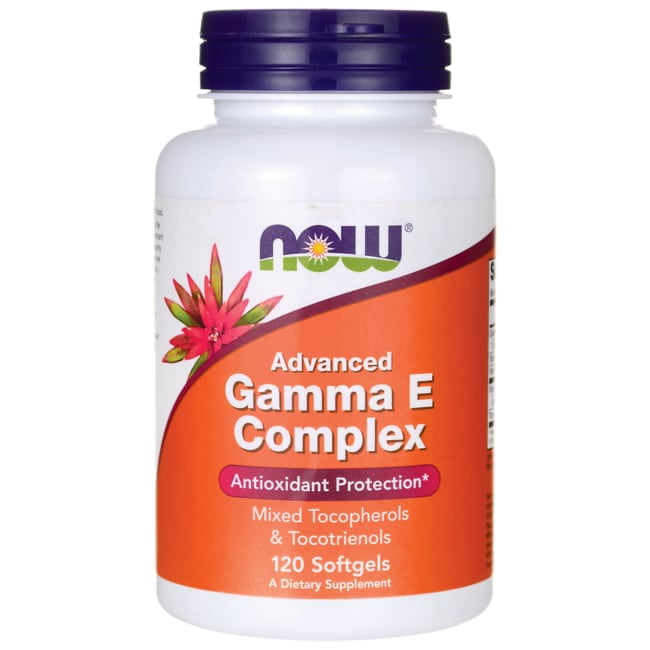 NOW Supplements, Advanced Gamma E Complex, Mixed Tocopherols ...