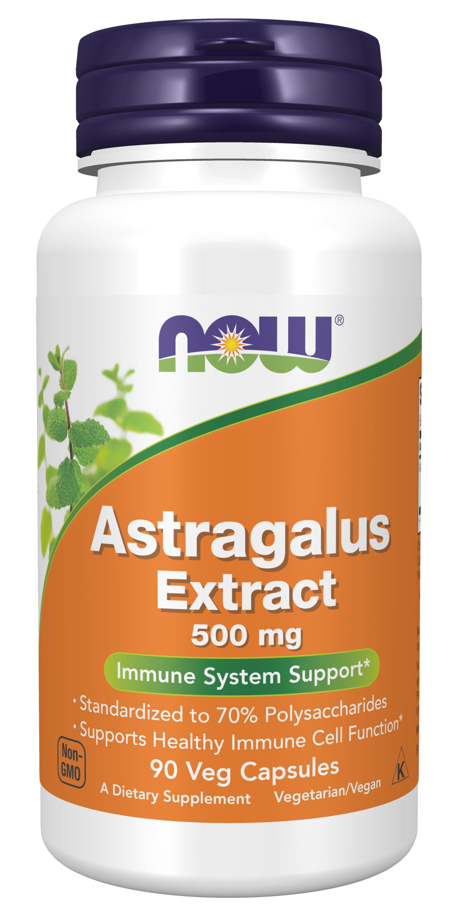 NOW Supplements, 500mg Astragalus Extract, 70% Polysaccharides, Immune ...