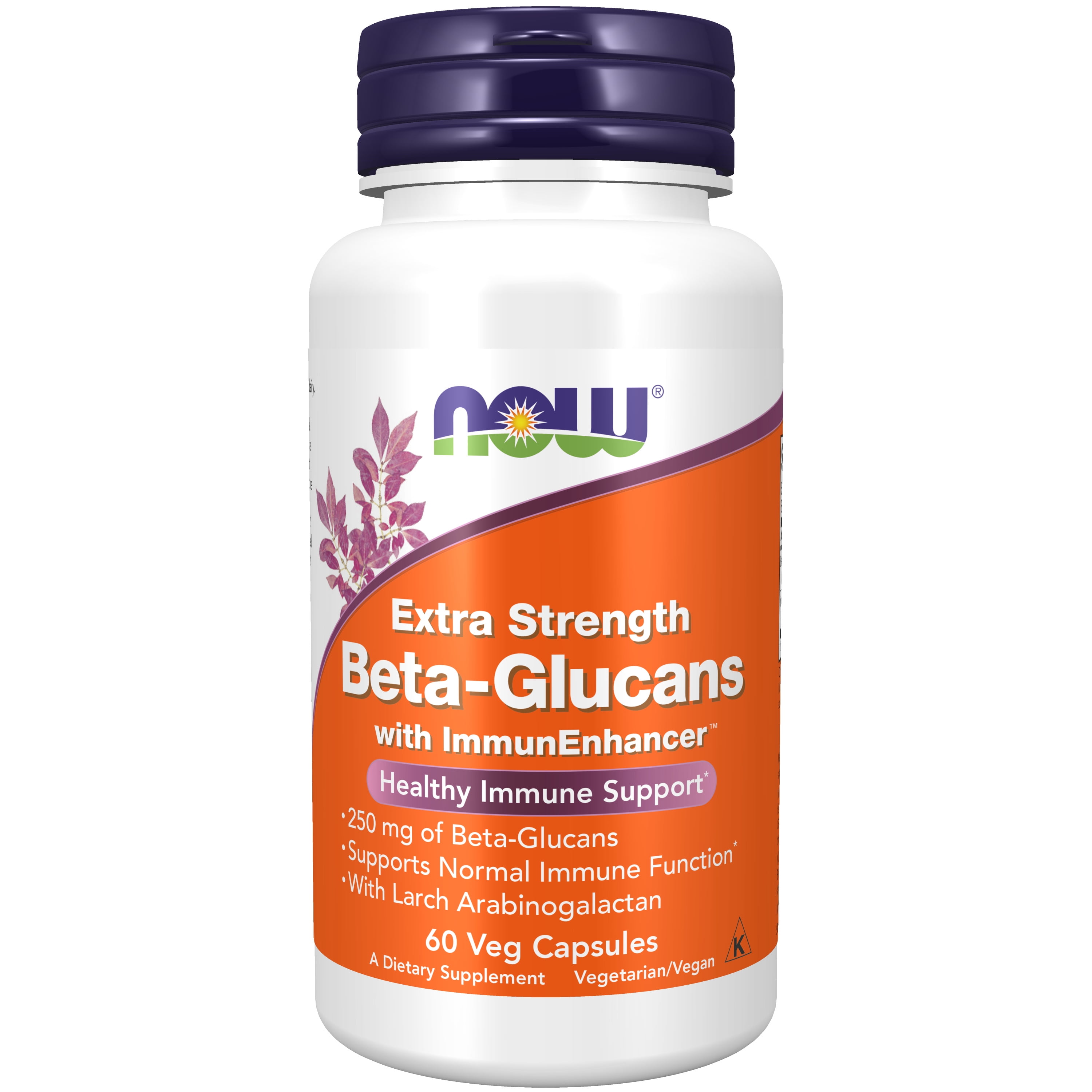 NOW Foods Extra Strength Beta-Glucans with Immunenhancer, 60 Veg Caps for Healthy Immune Support ...