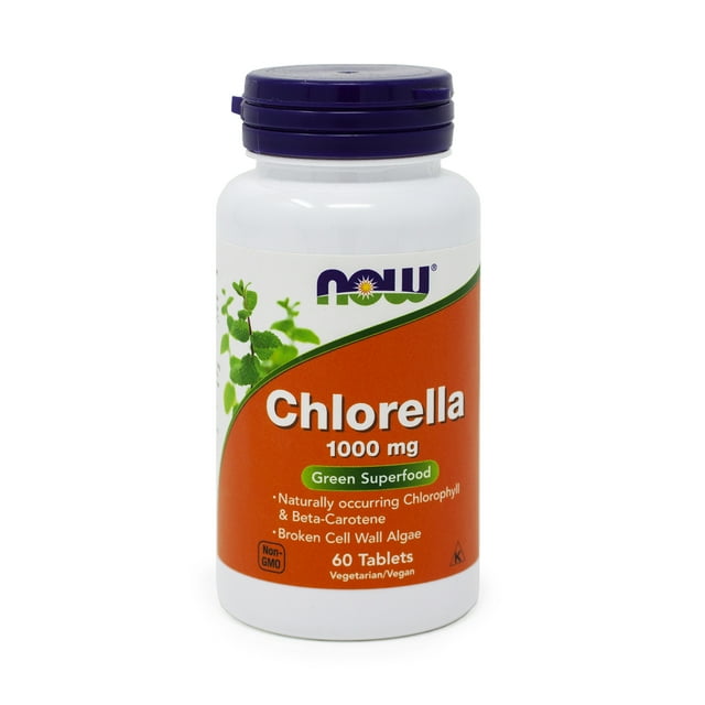 NOW Supplements, Chlorella 1000 mg with naturally occurring Chlorophyll ...