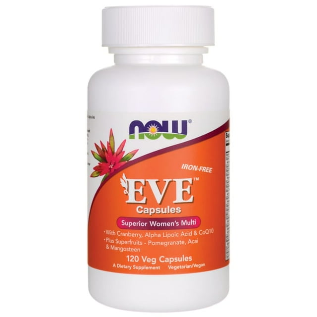 NOW Supplements, Eve™ Women's Multivitamin with Cranberry, Alpha Lipoic ...