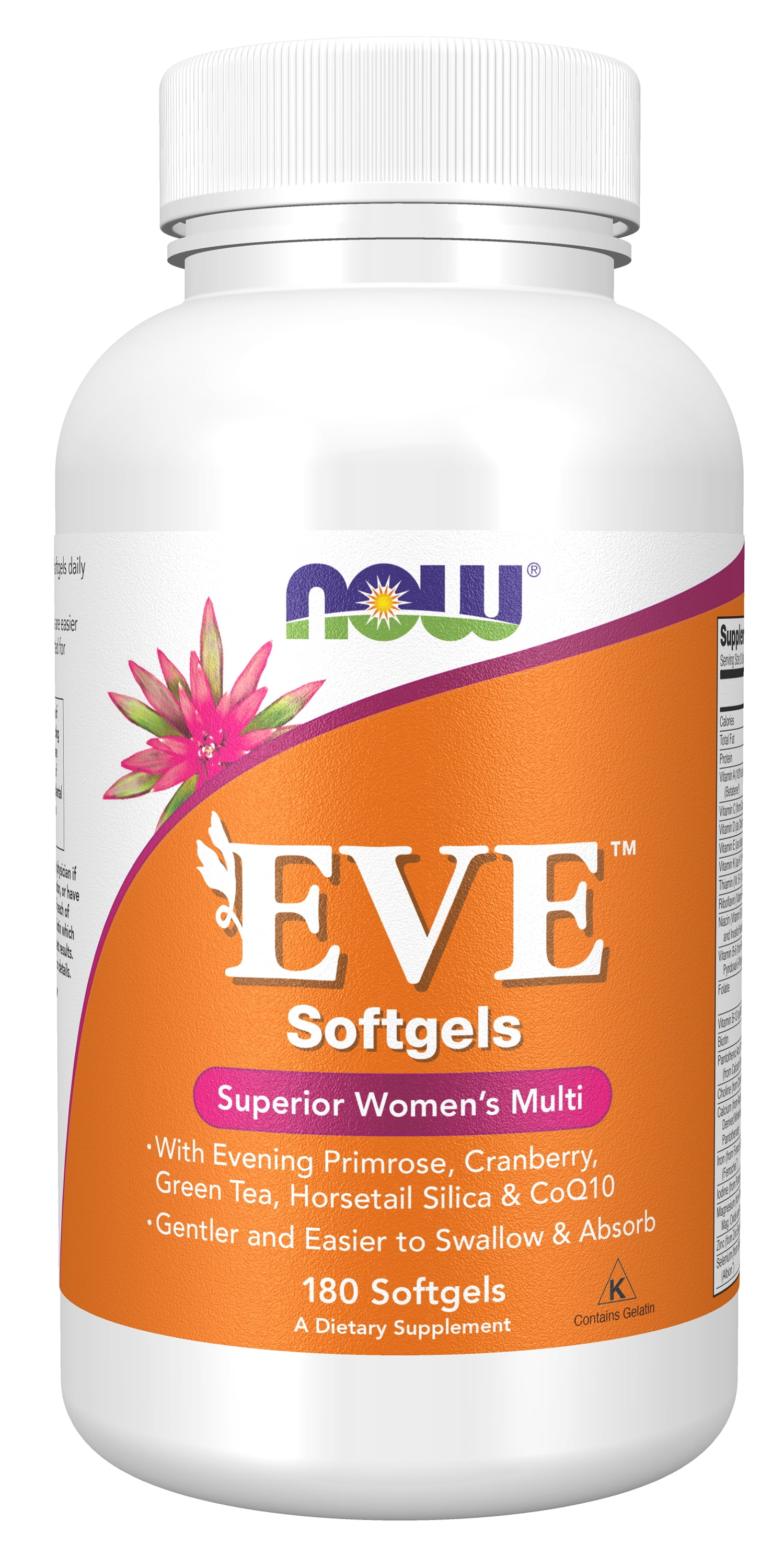 NOW Supplements, Eve™ Women's Herbal Multivitamin with Primrose ...