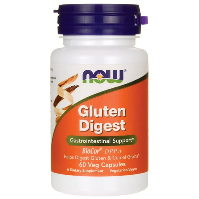 NOW Supplements, Gluten Digest with BioCore®DPP IV, Gastrointestinal ...