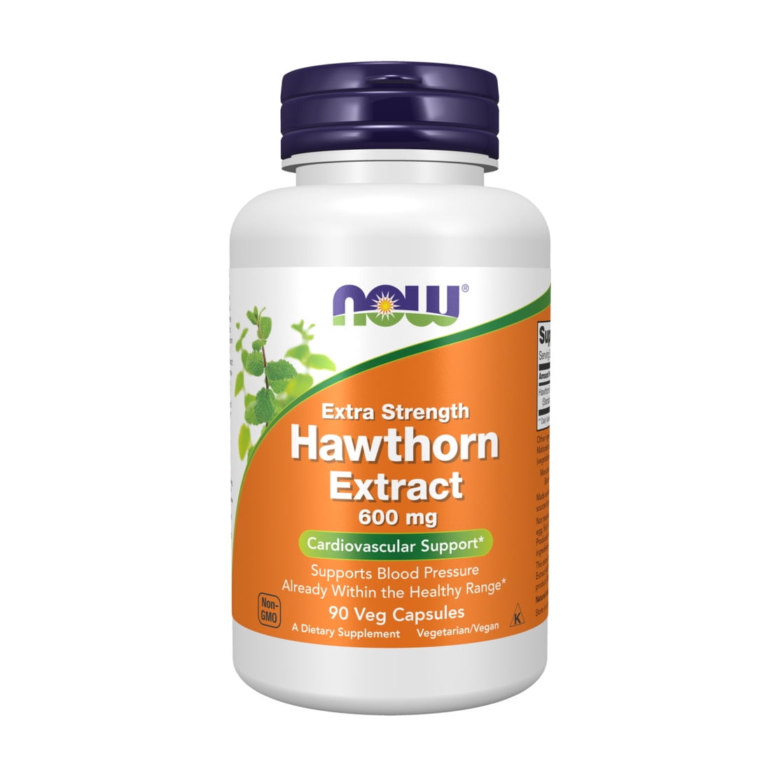 NOW, Hawthorn Extract, 600 mg Extra Strength, Cardiovascular Support ...