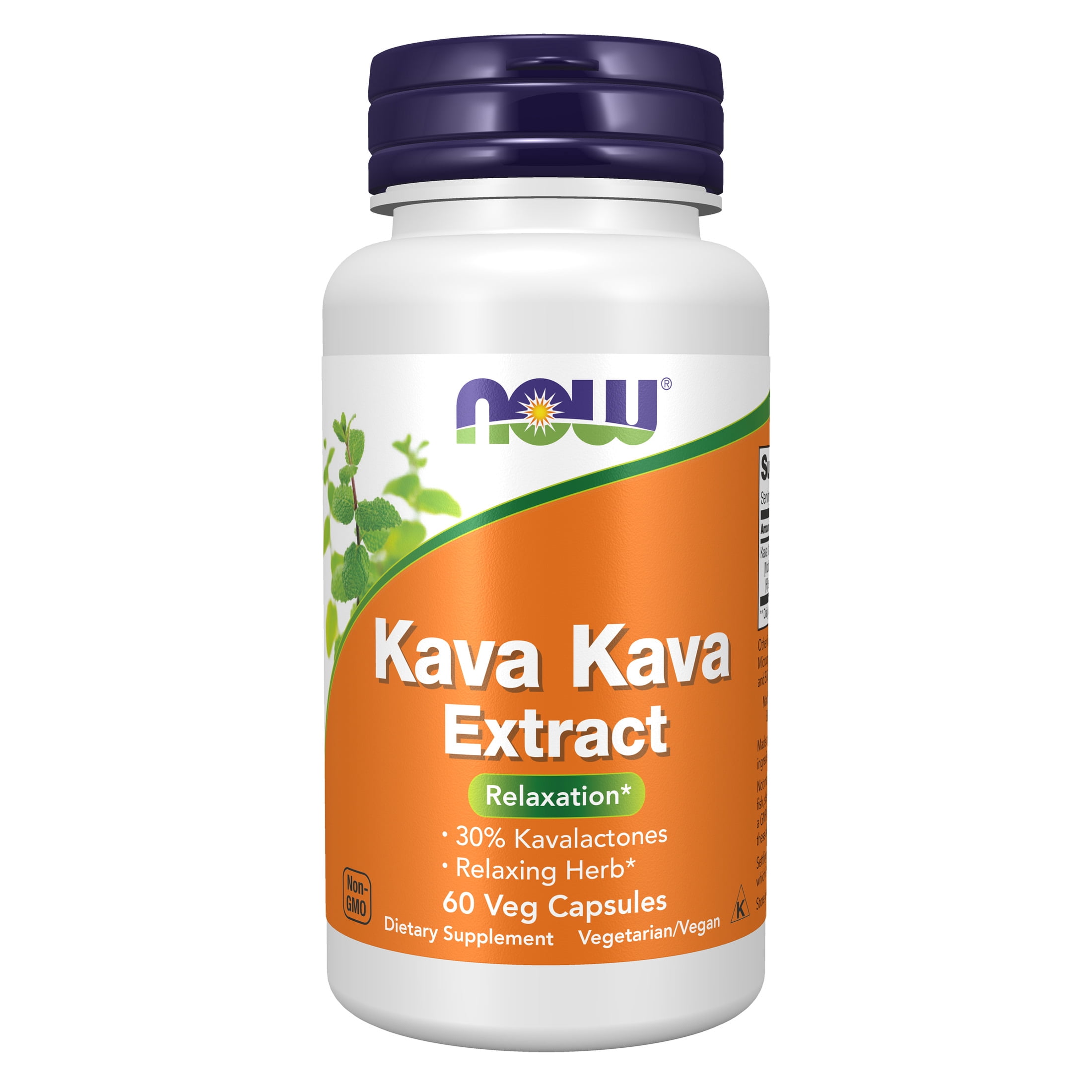 NOW Supplements, Kava Kava Extract 250 mg, 30% Kavalactones, Herbal ...