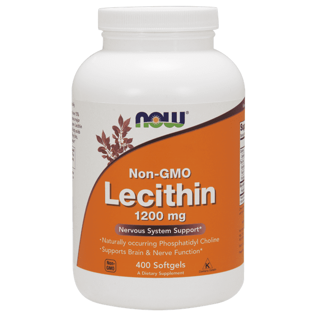 NOW Supplements, Lecithin 1200 mg with naturally occurring Phosphatidyl ...