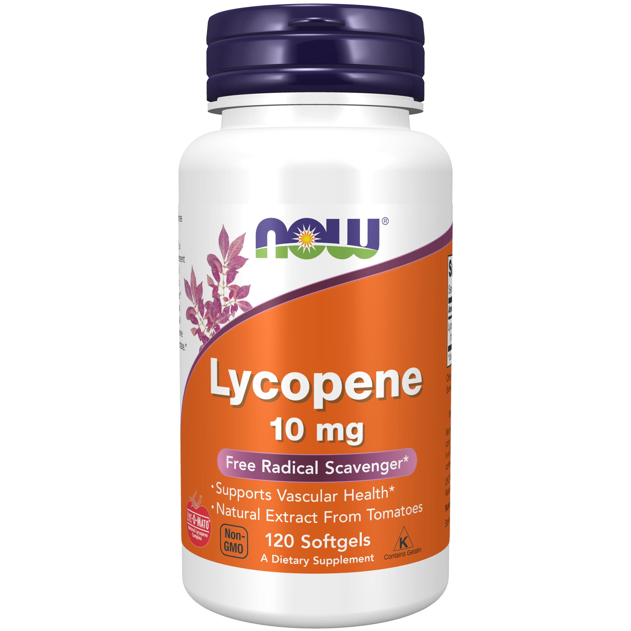 NOW Supplements, Lycopene 10 mg, Blood Pressure Health Capsules ...