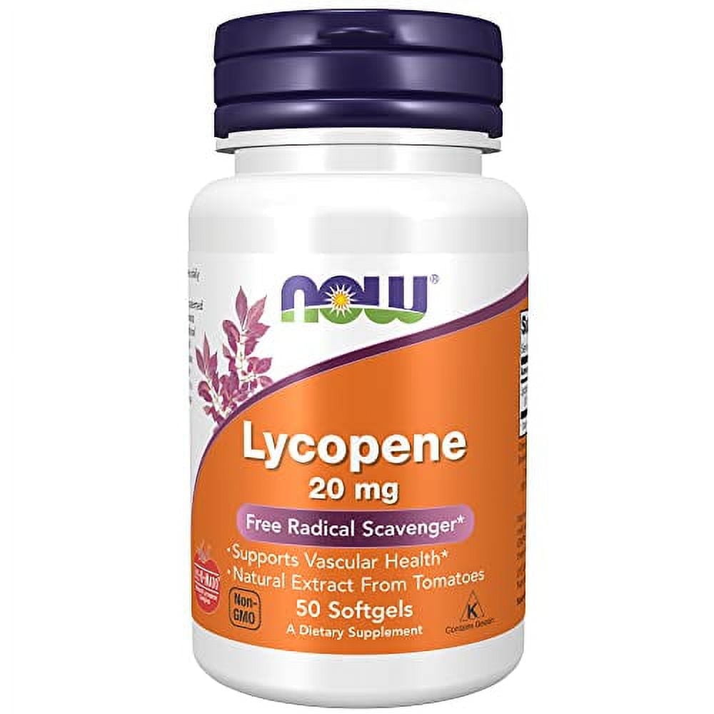 NOW Supplements, Lycopene 20 mg with Natural Extract from Tomatoes ...
