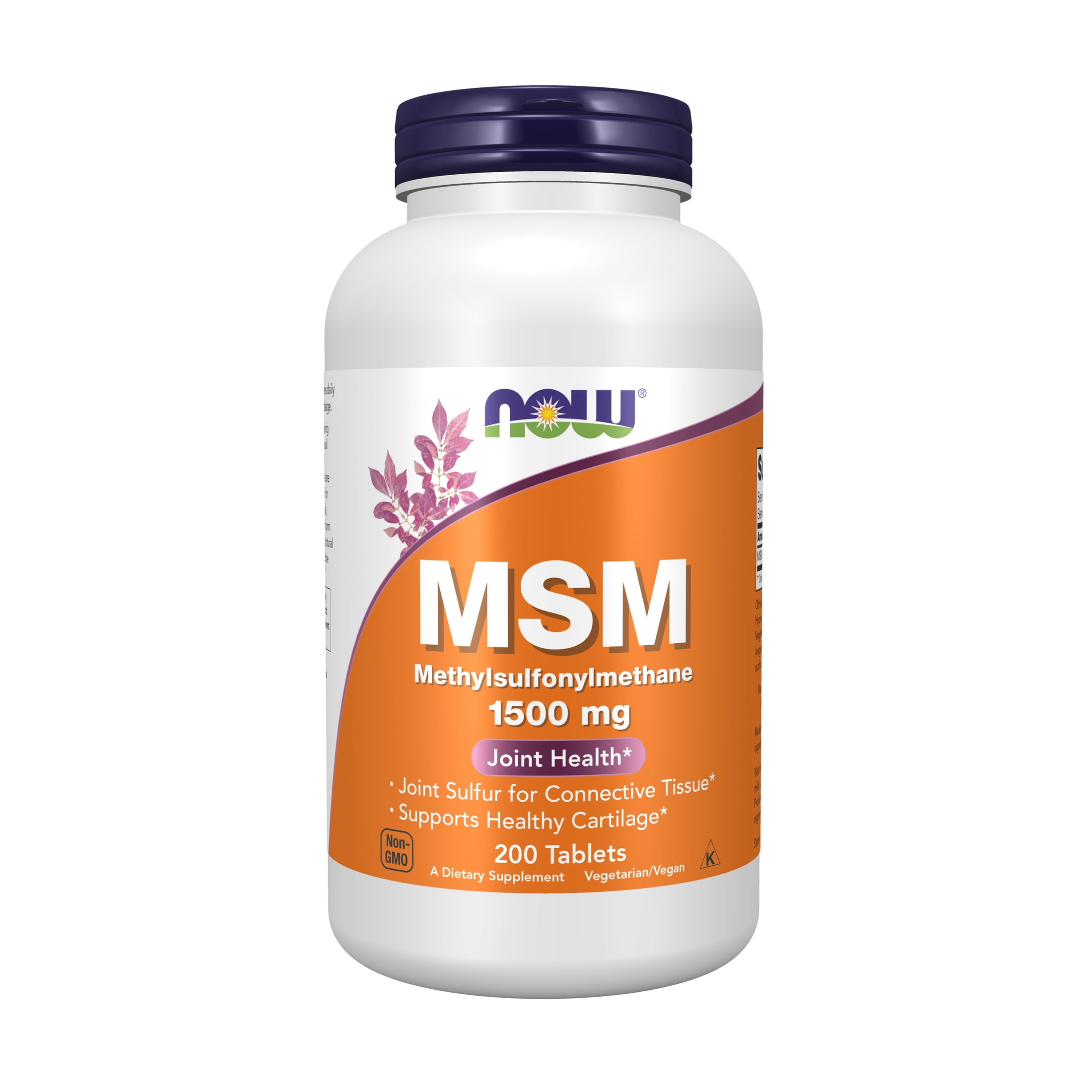 NOW Supplements MSM 1,500 mg, Supports Healthy Cartilage & Joint Health ...