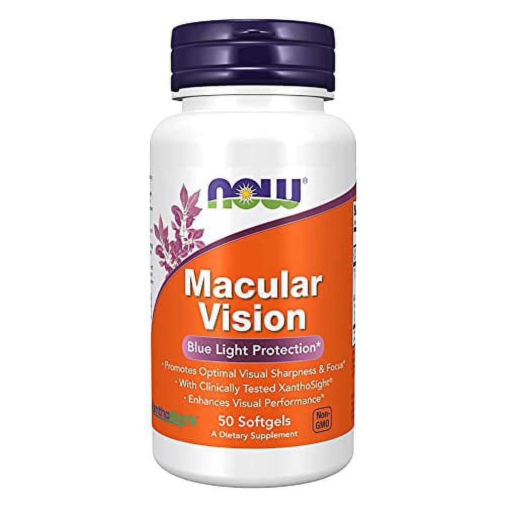 NOW Supplements, Macular Vision Softgel, Eye Health, Eye Support, 50 ...