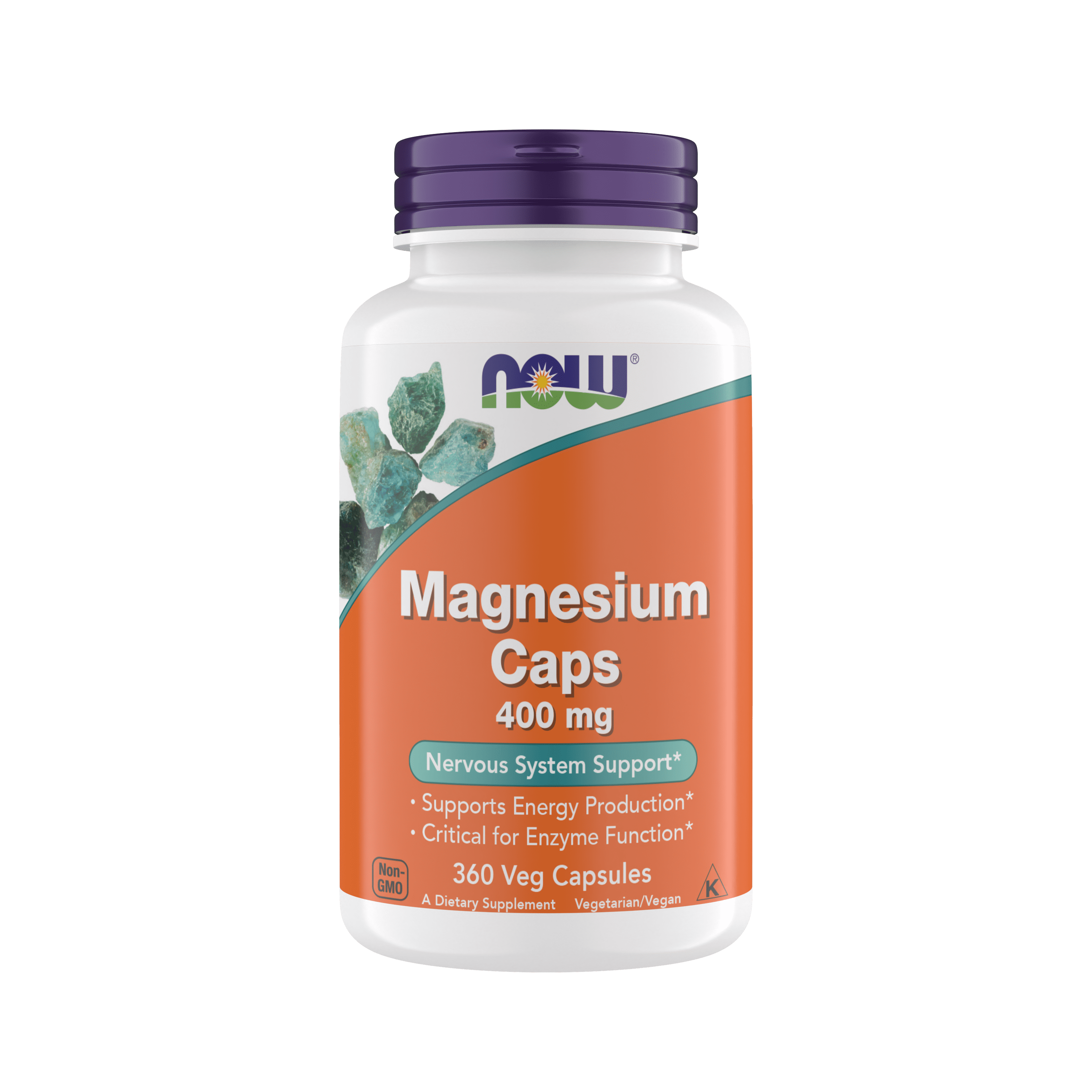 NOW Supplements Magnesium 400mg - Enzyme Function, Sleep Aid, 360 Veg ...