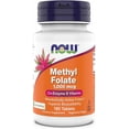 NOW Supplements, Methyl Folate 1,000 mcg, Co-Enzyme B Vitamin, 180 ...