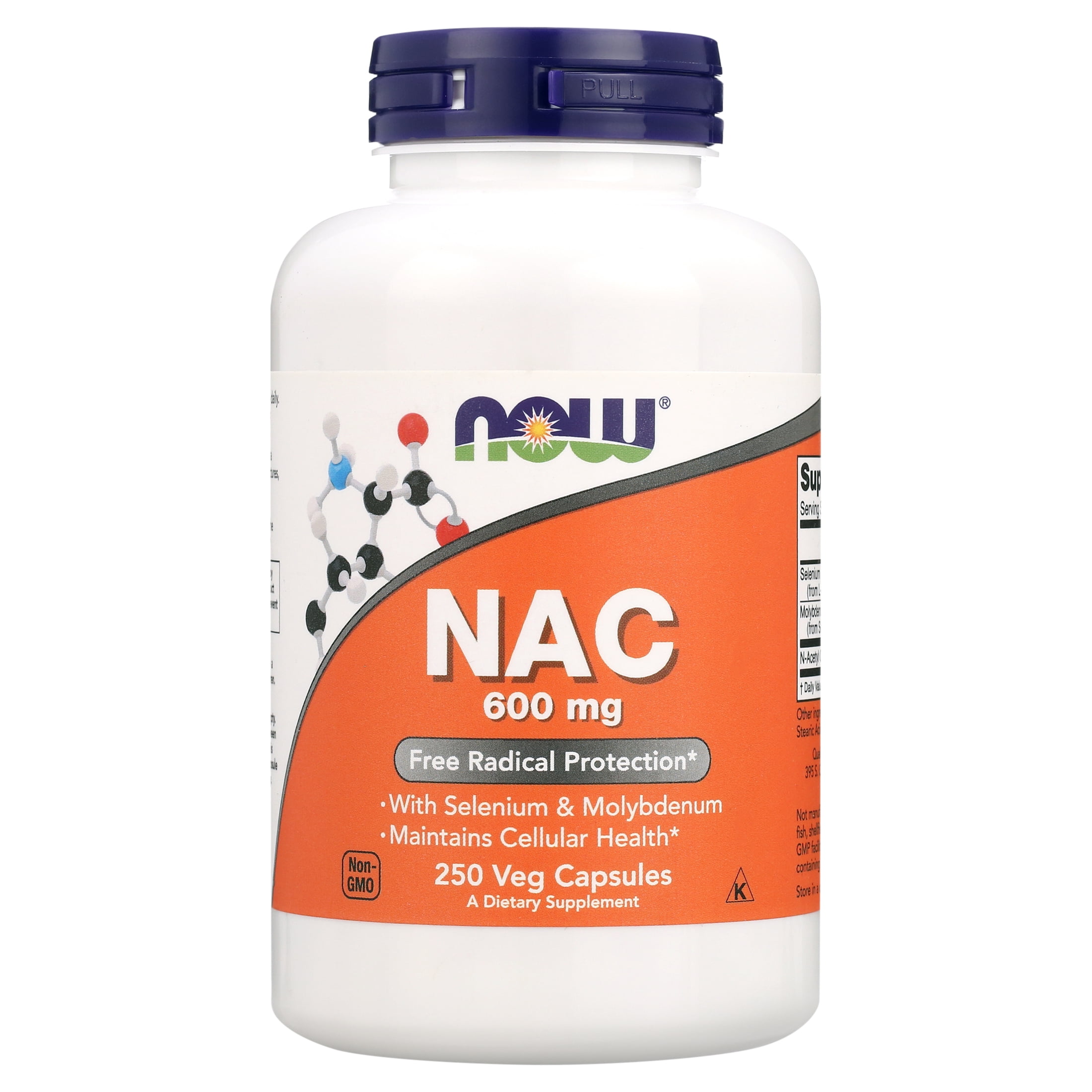 NOW Supplements, NAC (N-Acetyl Cysteine) 600 mg with Selenium ...