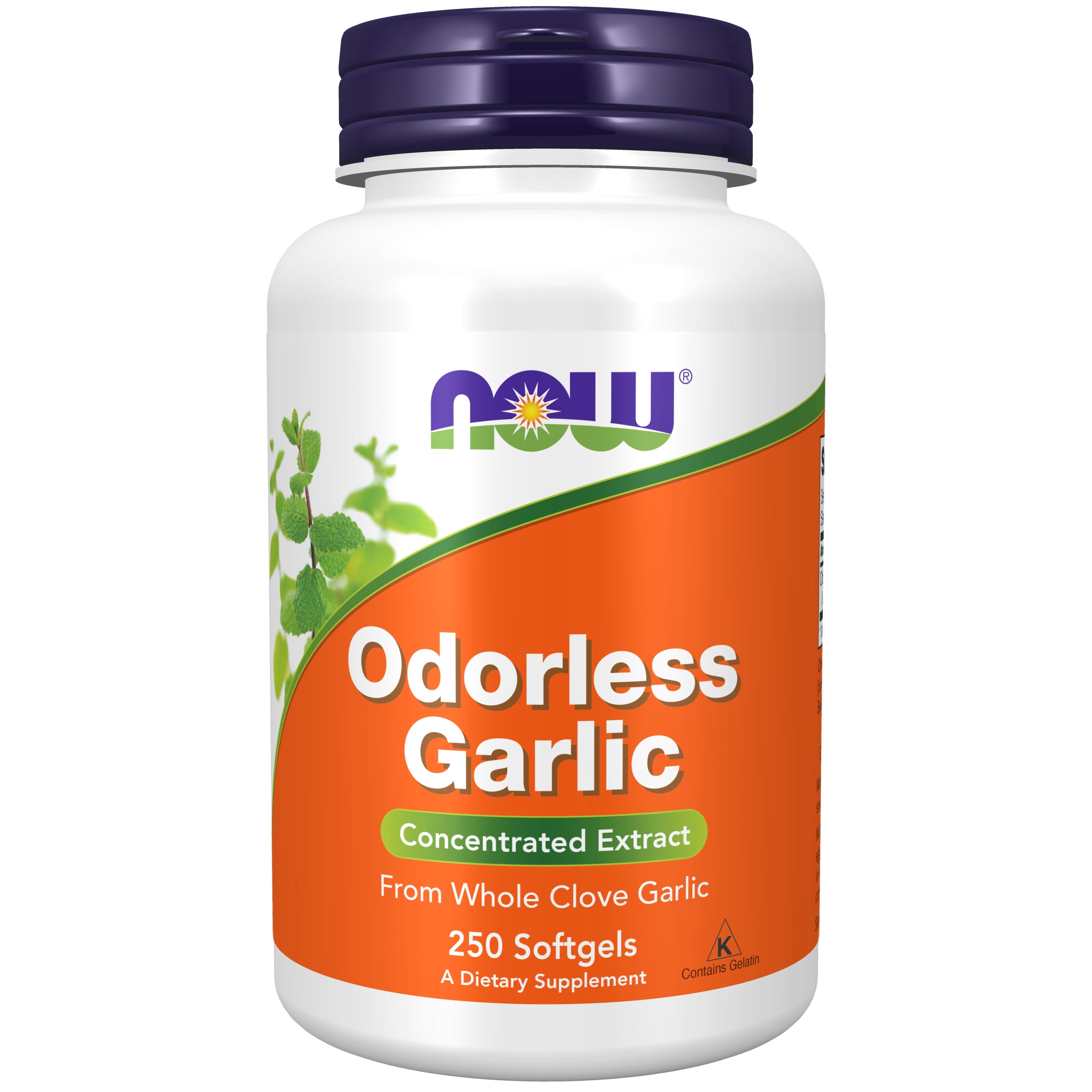 NOW, Odorless Garlic Softgels, 250 count, Concentrated Extract ...