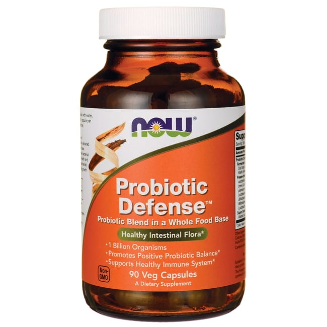 NOW Supplements, Probiotic Defense, Probiotic Blend in a Whole Food ...