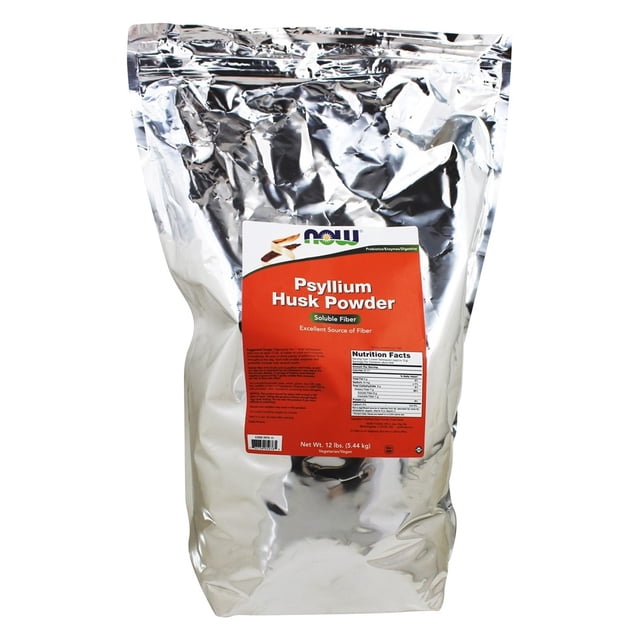 NOW Foods Unflavored Psyllium Husk Powder Dietary Fiber Mega Pack - 12 ...