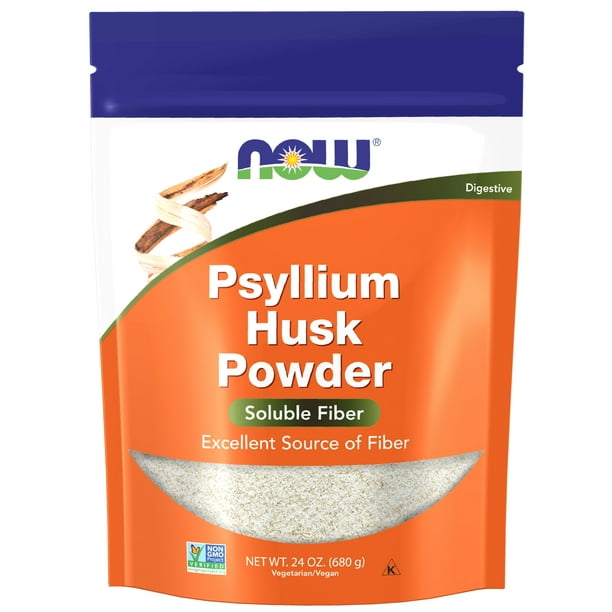 NOW Supplements, Psyllium Husk Powder, Non-GMO Project Verified ...