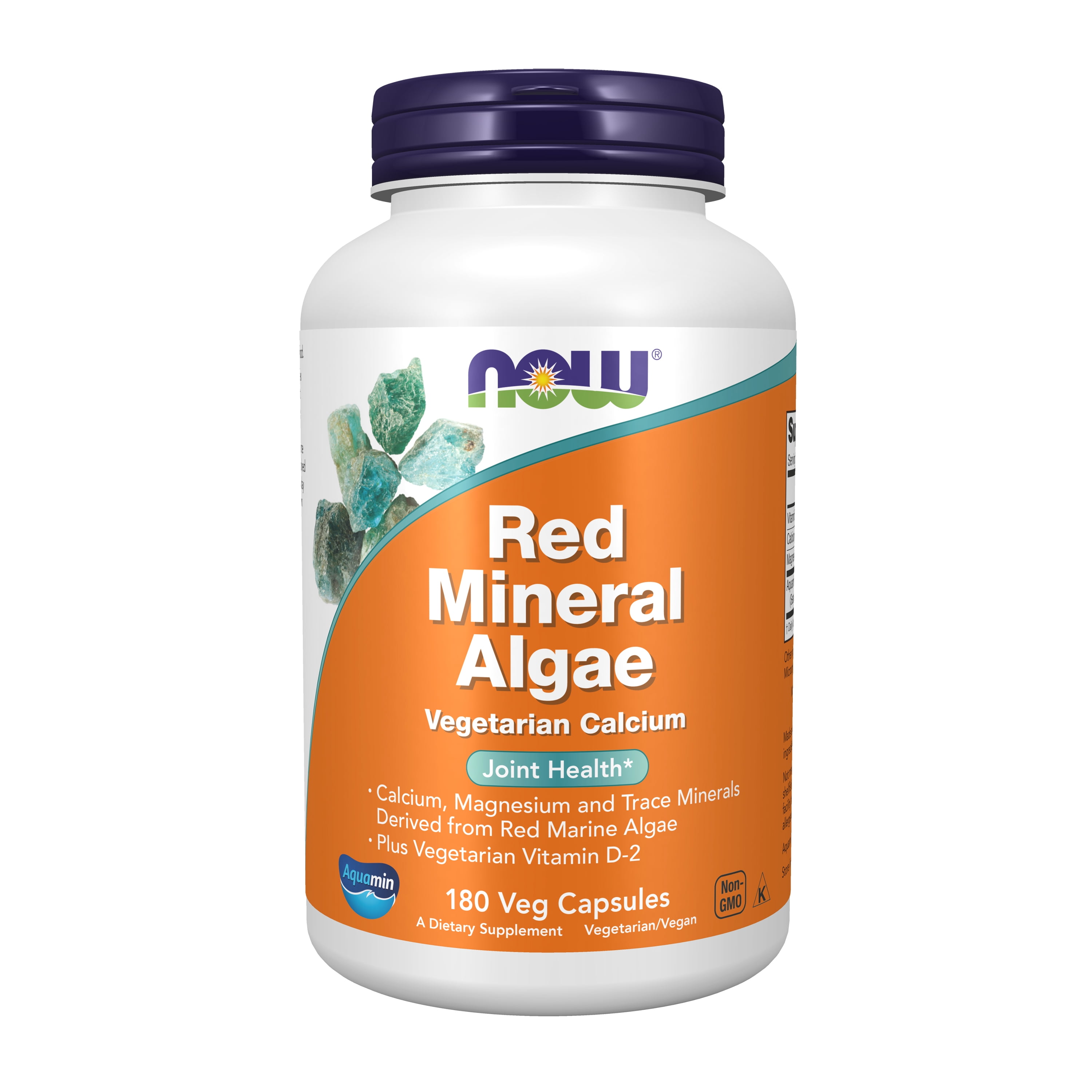 NOW Supplements, Red Marine Algae, Trace Minerals, 180 Veg Capsules ...