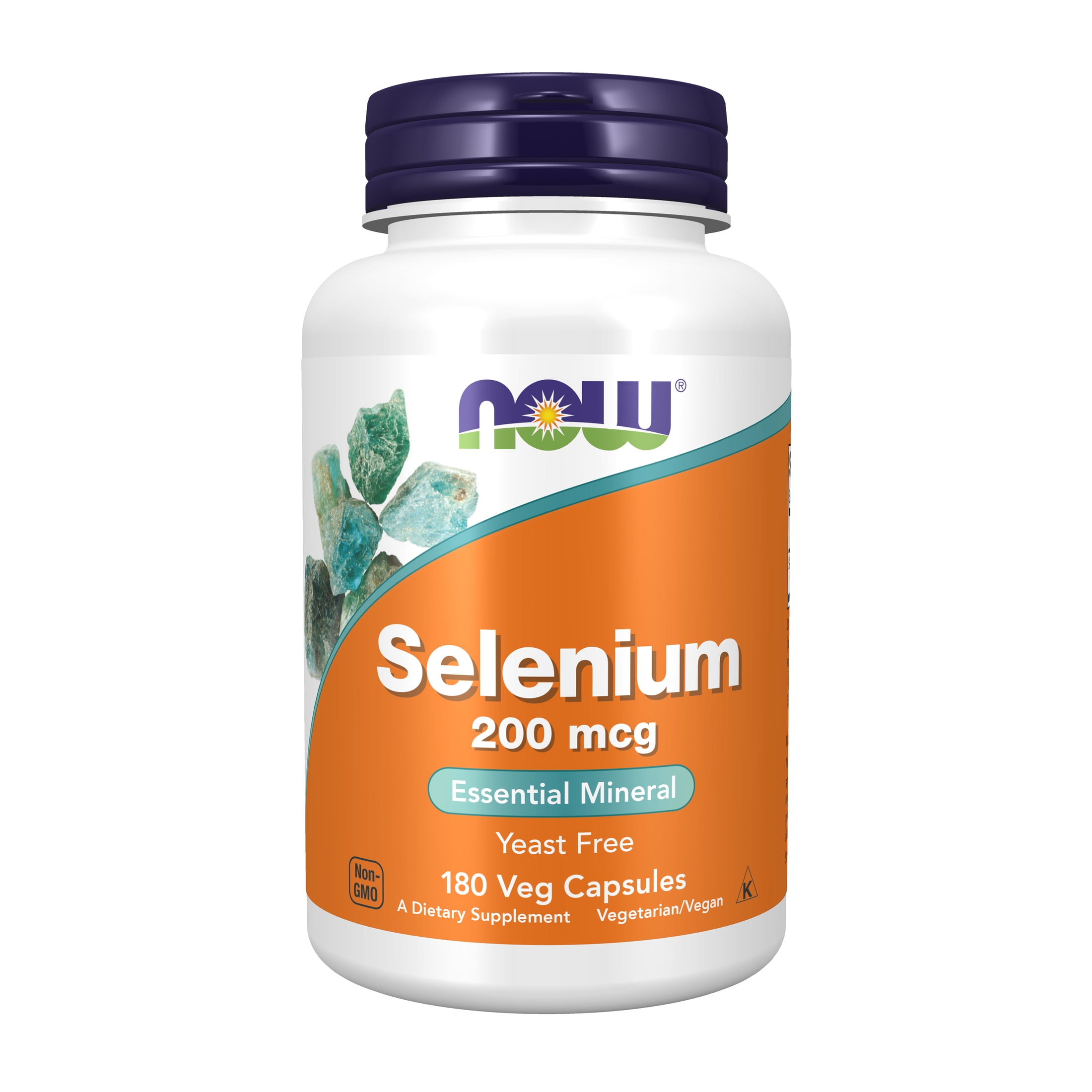 NOW Supplements, Yeast-Free Selenium 200 mcg, Essential Trace Mineral ...