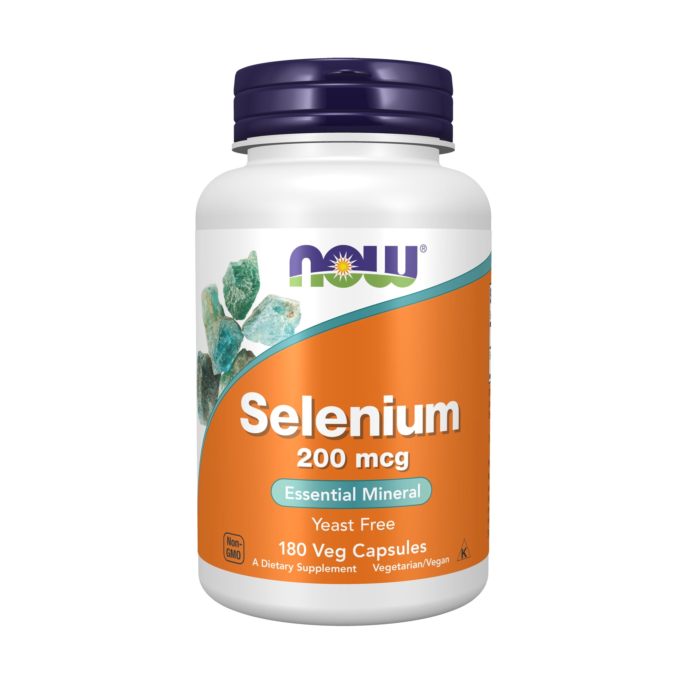 NOW Supplements, Yeast-Free Selenium 200 mcg, Essential Trace Mineral ...