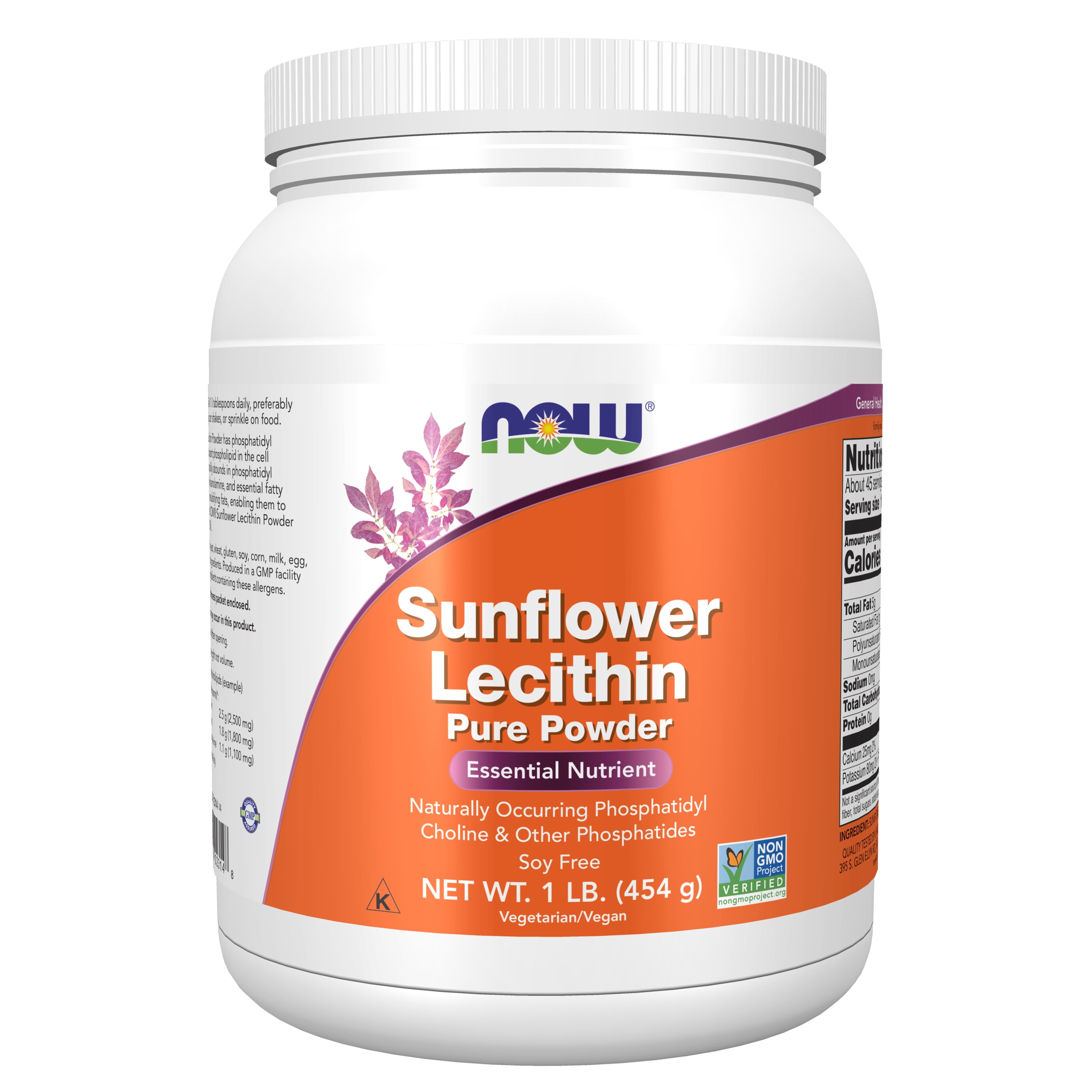 NOW Foods Pure Sunflower Lecithin Essential Nutrient, Baking Powder, 1 ...