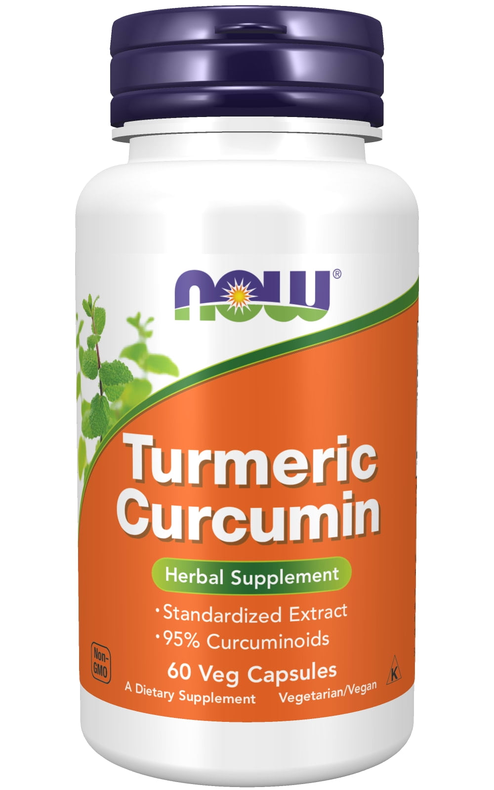 NOW Supplements, 95% Curcuminoids from Turmeric Root Extract, 60 Veg ...