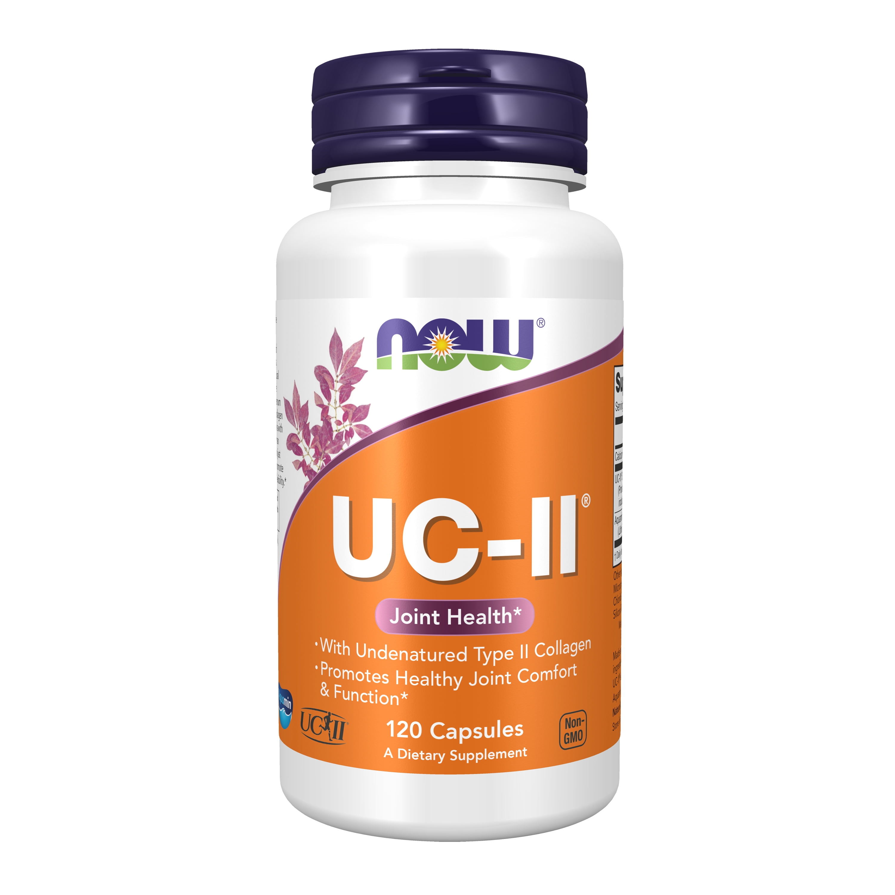 NOW Supplements, UC-II Type II Collagen with Undenatured Type II Collagen, 120 Veg Capsules ...