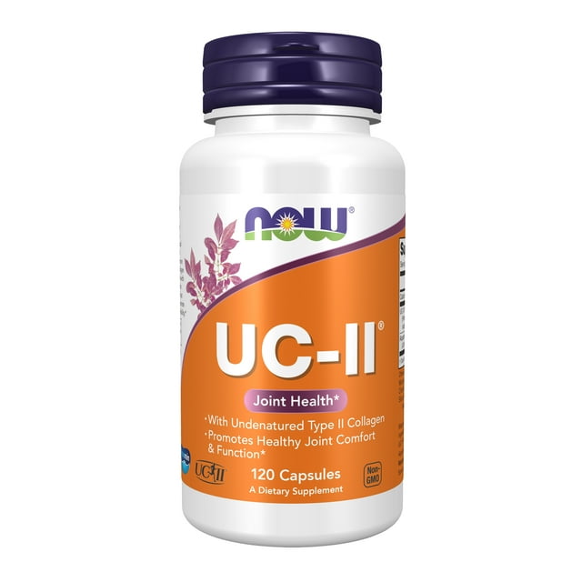 NOW Supplements, UC-II Type II Collagen, 120 Veg Capsules for Healthy ...