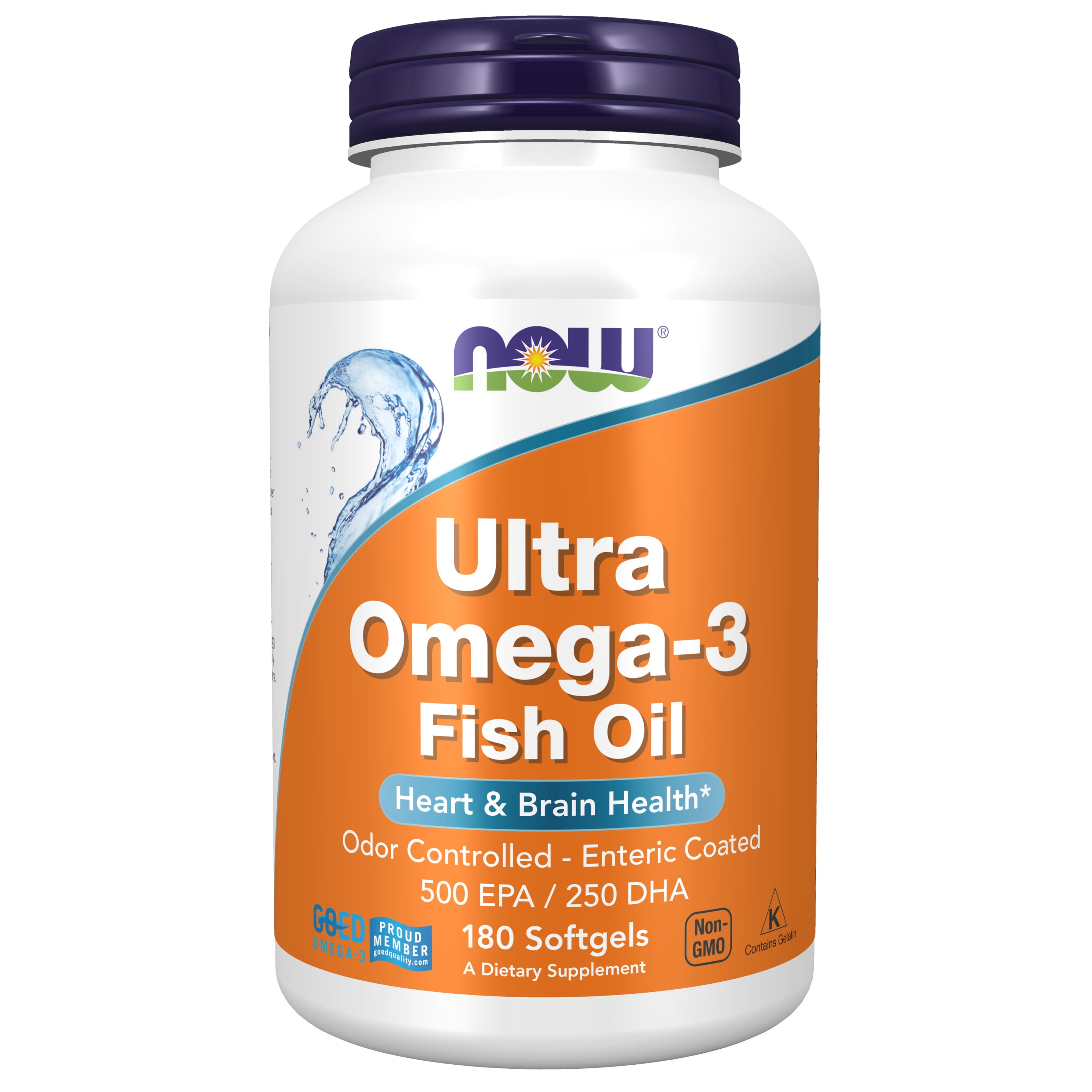 Free Shipping! NOW Supplements Ultra Omega-3 Molecularly Distilled ...