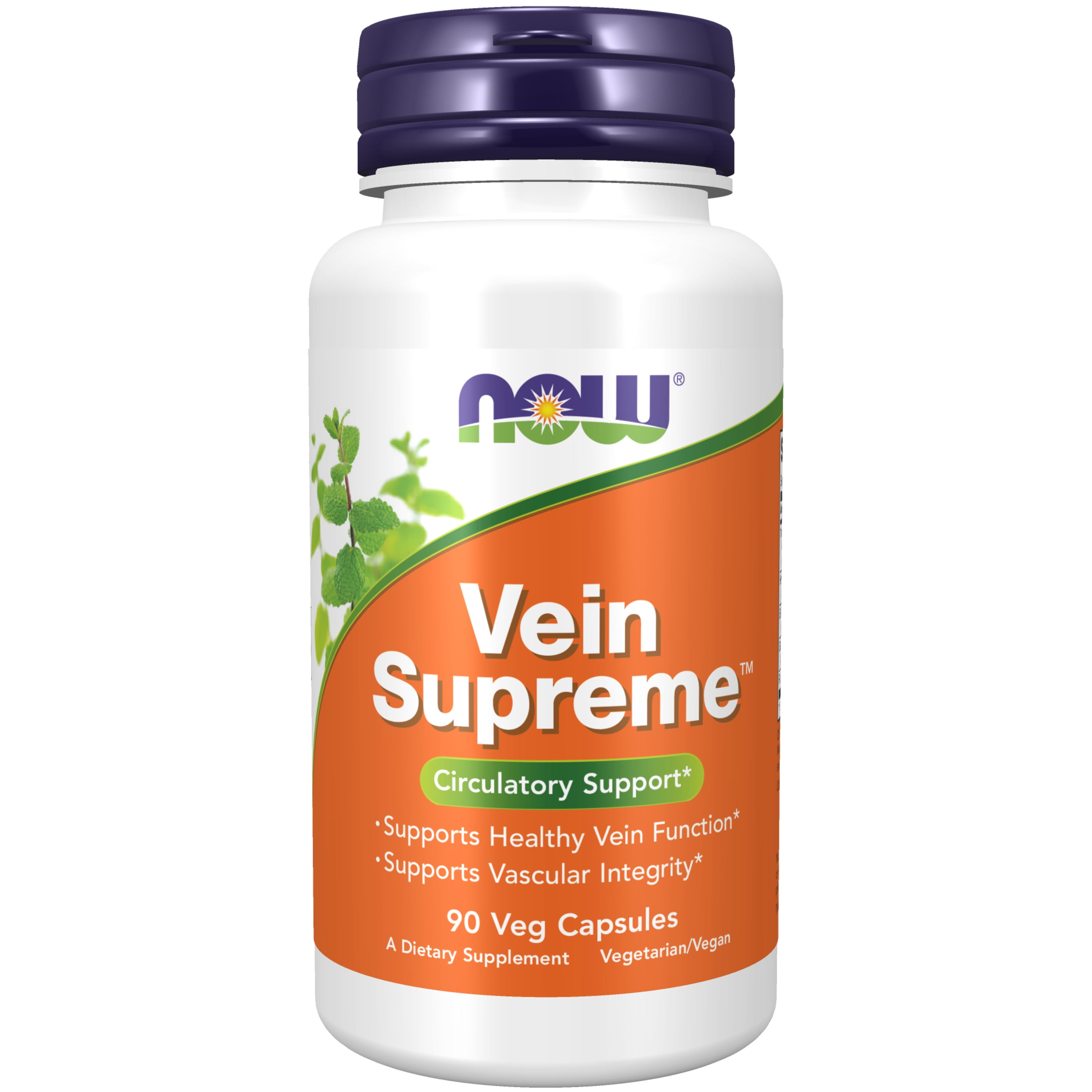 NOW Foods Vegetarian Vein Supreme Health Supplement, Circulation Pills ...
