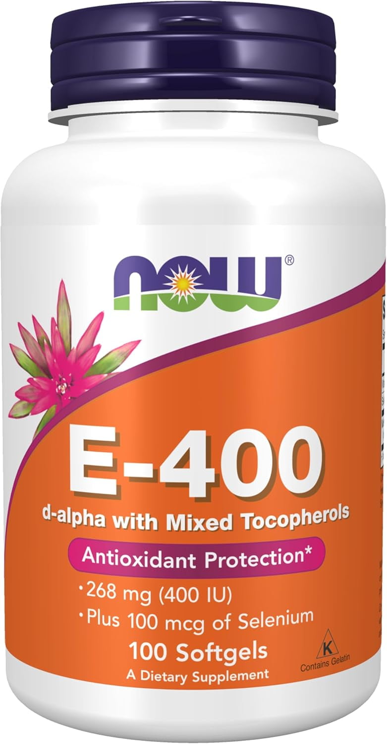 NOW Supplements, Vitamin E-400 IU, Mixed Tocopherols, Antioxidant ...