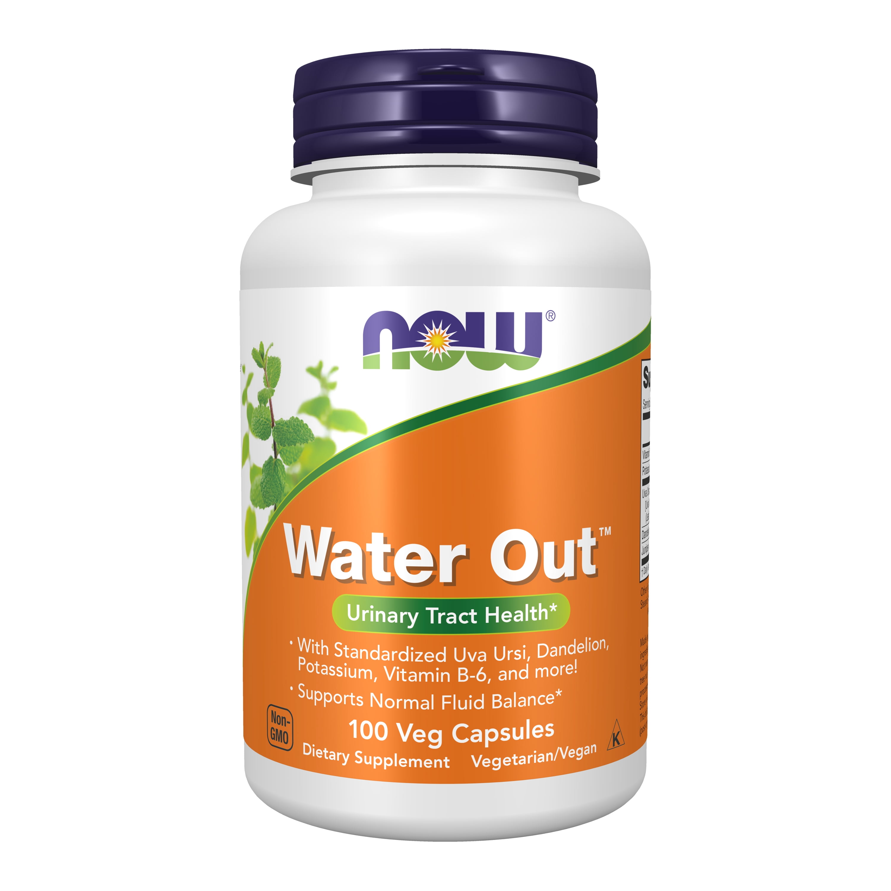 NOW Supplements, Water Out Veg Capsules with Uva Ursi, Dandelion ...
