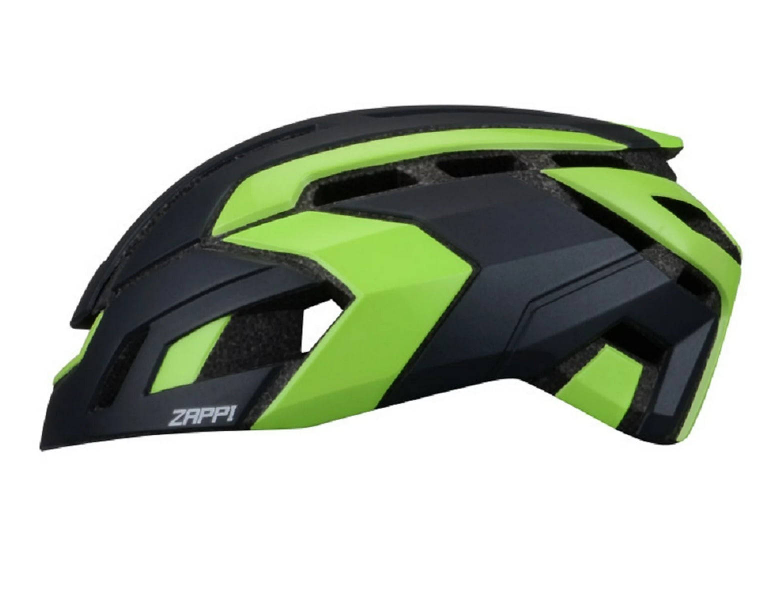 NOW ZAPPI Bike Cycling Helmet - Aerodynamic Bicycle Matte Black/Neon ...