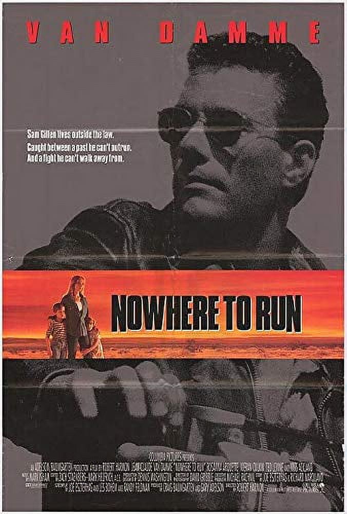 NOWHERE TO RUN (1993) Original Authentic Movie Poster - 27x41 One Sheet - Single-Sided - FOLDED ...