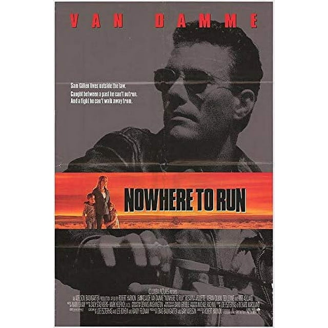 NOWHERE TO RUN (1993) Original Authentic Movie Poster - 27x41 One Sheet ...