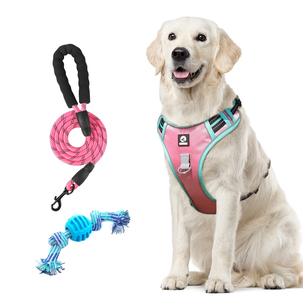 NOYAFA Dog Harness Set with No Pull Dog Harness and Dog Leash & Dog Toy ...