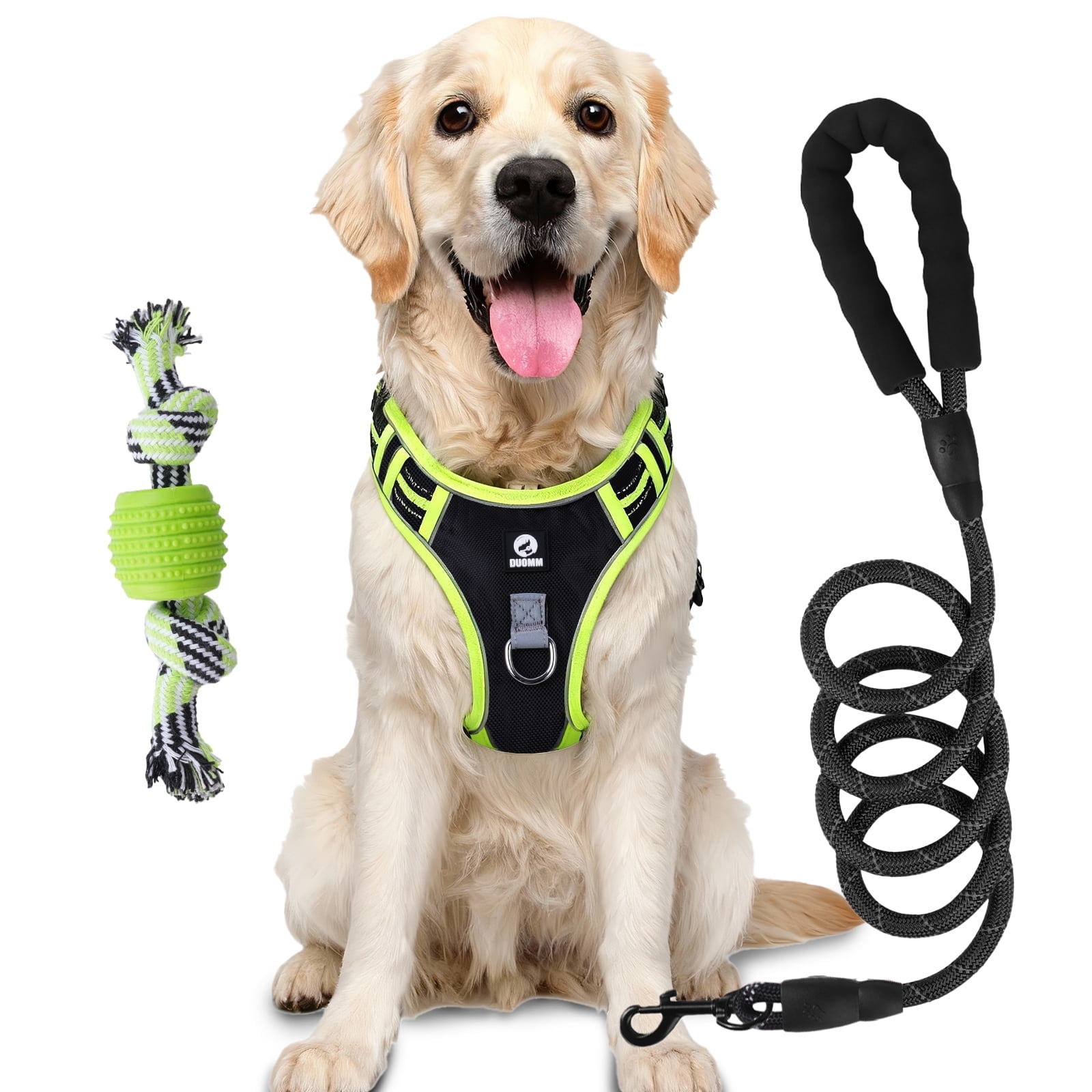 NOYAFA Dog Harness and Leash Set with Dog Rope Toy,Escape Proof No Pull ...