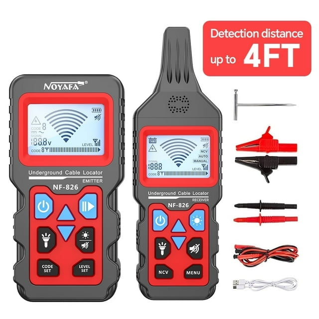 NOYAFA NF-826 Underground Cable Tester Locator Circuit Tracer Metal ...