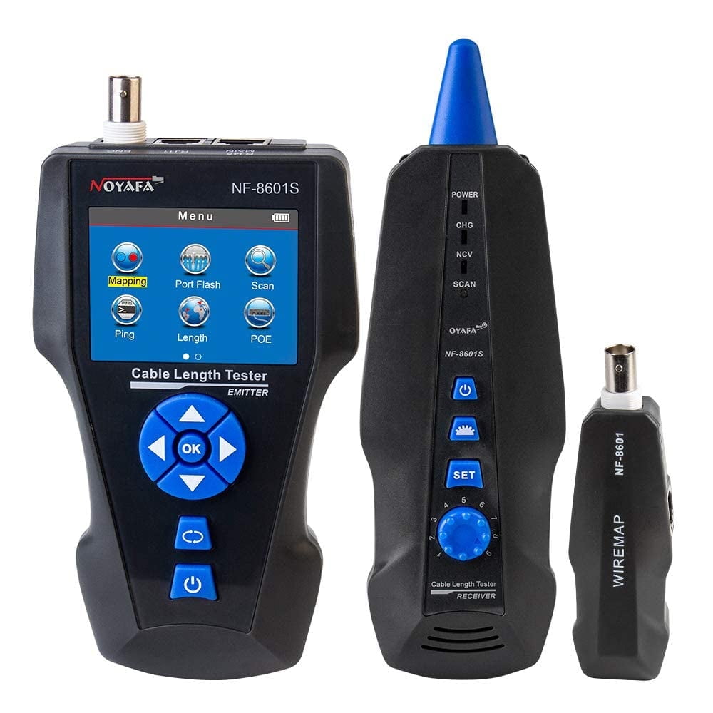 NOYAFA NF-8601S Network Cable Tester, Ethernet Tester with LCD Tracer ...