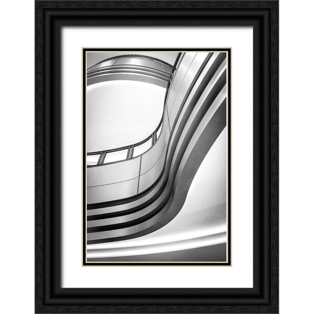 NOZA, NOB 11x14 Black Ornate Wood Framed with Double Matting Museum Art ...